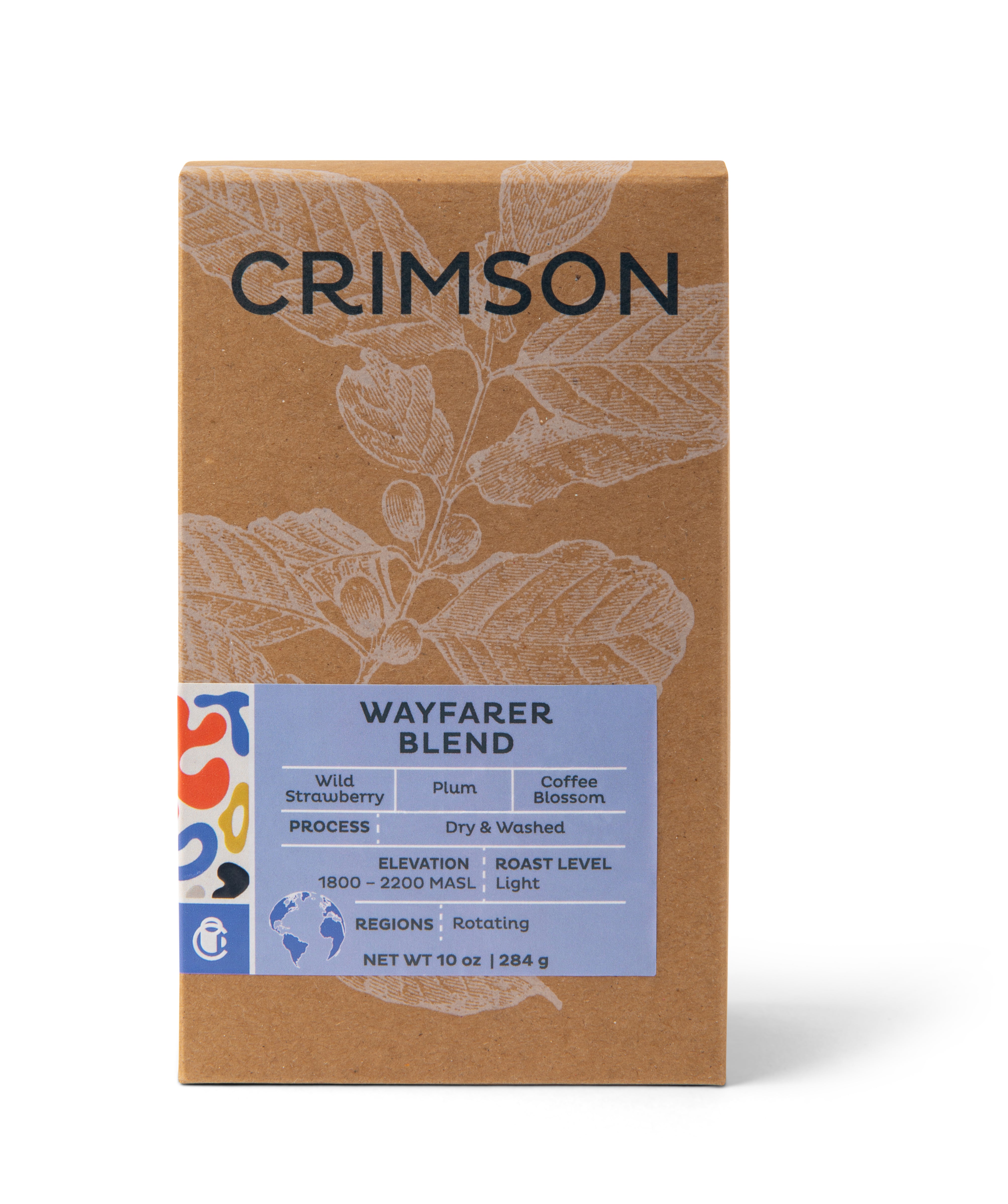 Whole Bean Craft Coffee - Wayfarer Blend American Roast 10 OZ | Crimson ...